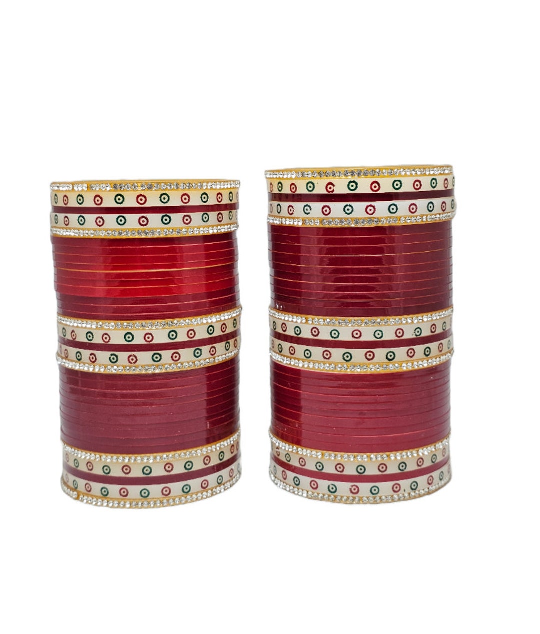 Traditional Red Punjabi Bridal Chuda Set/ Bridal Chuda/ Wedding Chooda ...