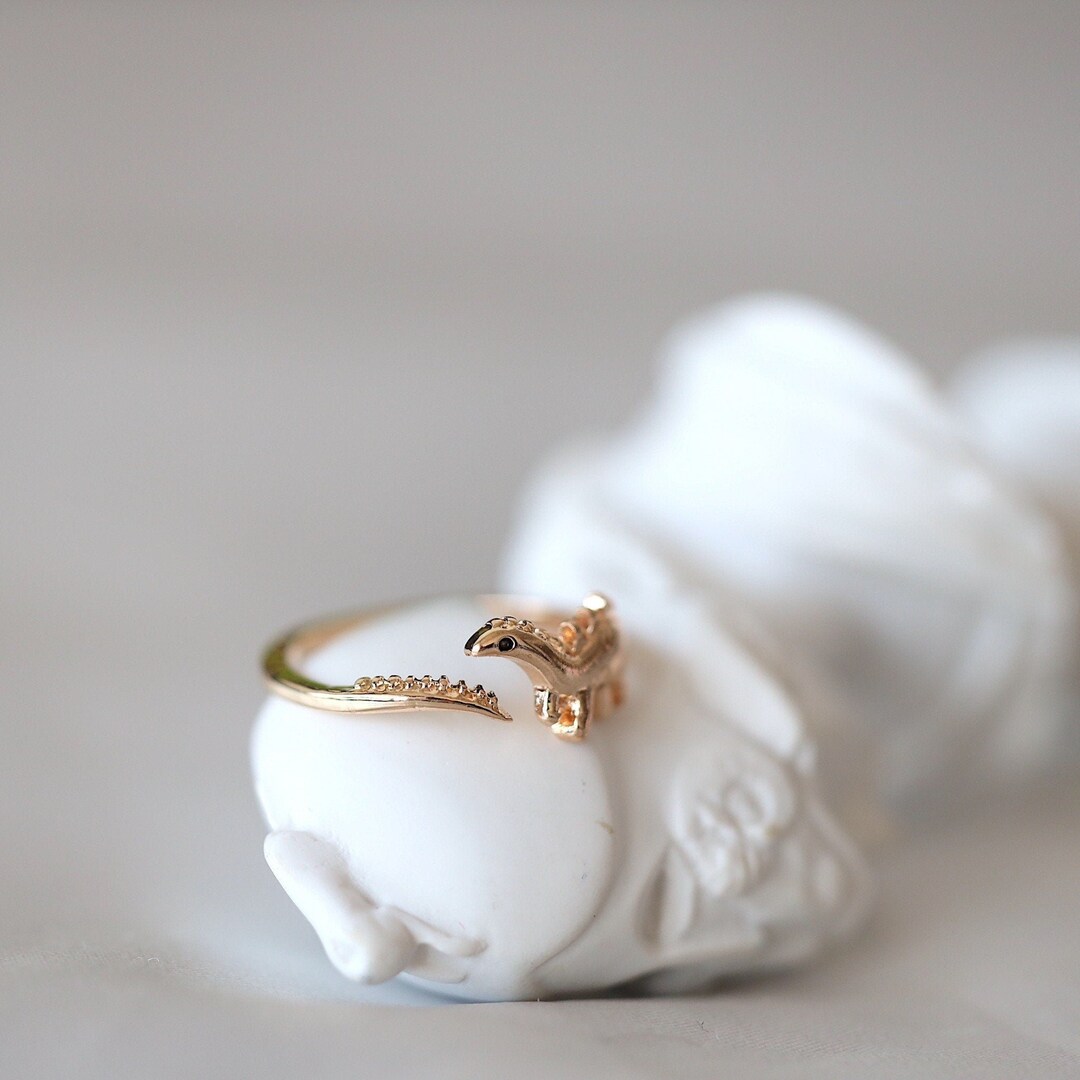 Gold Dinosaur Ring, Dinosaur Jewelry, Fossil Ring, Cool Ring, Punk Ring ...