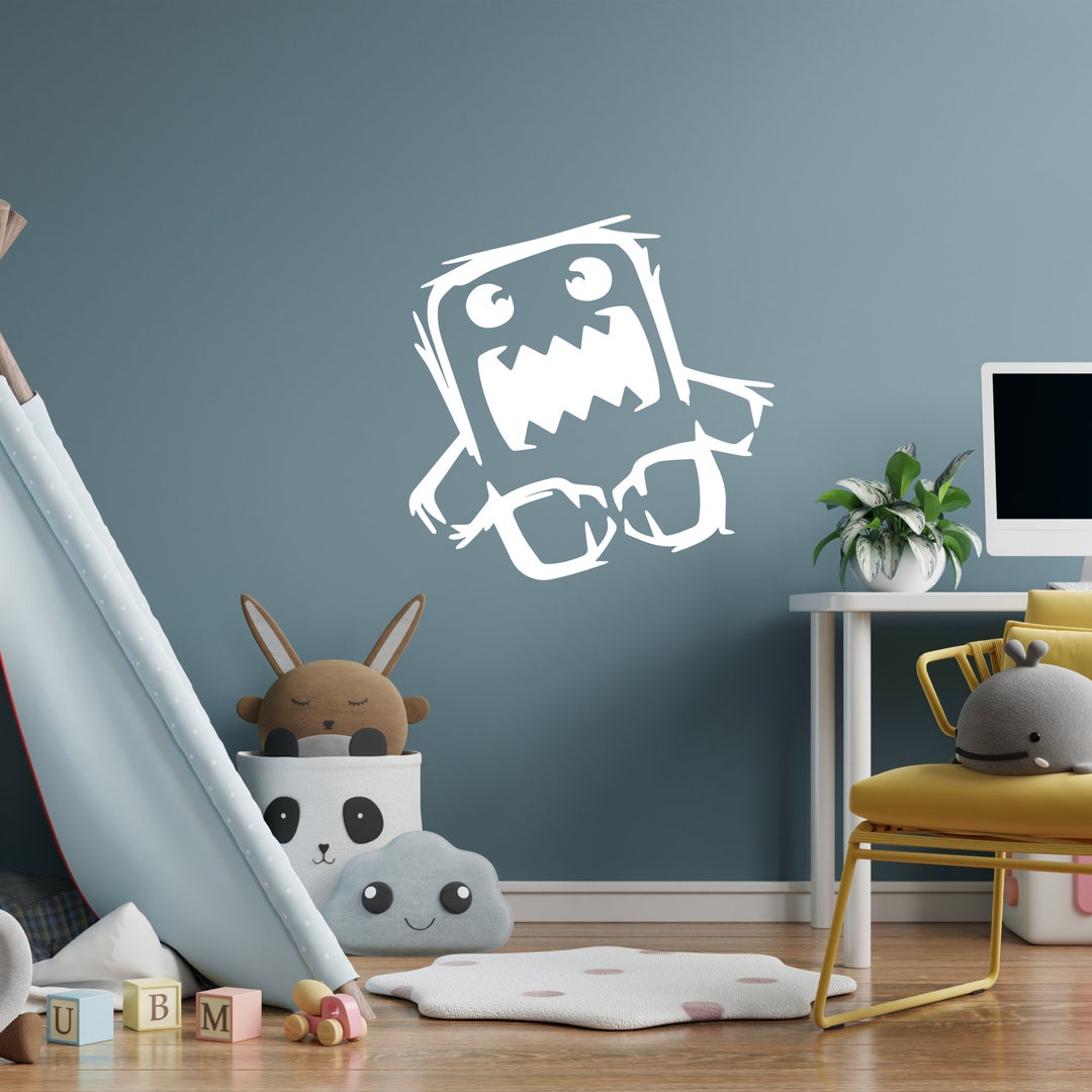 Monster Wall Decal, Monster Decal Vinyl Wall Art, Monster Wall Sticker ...