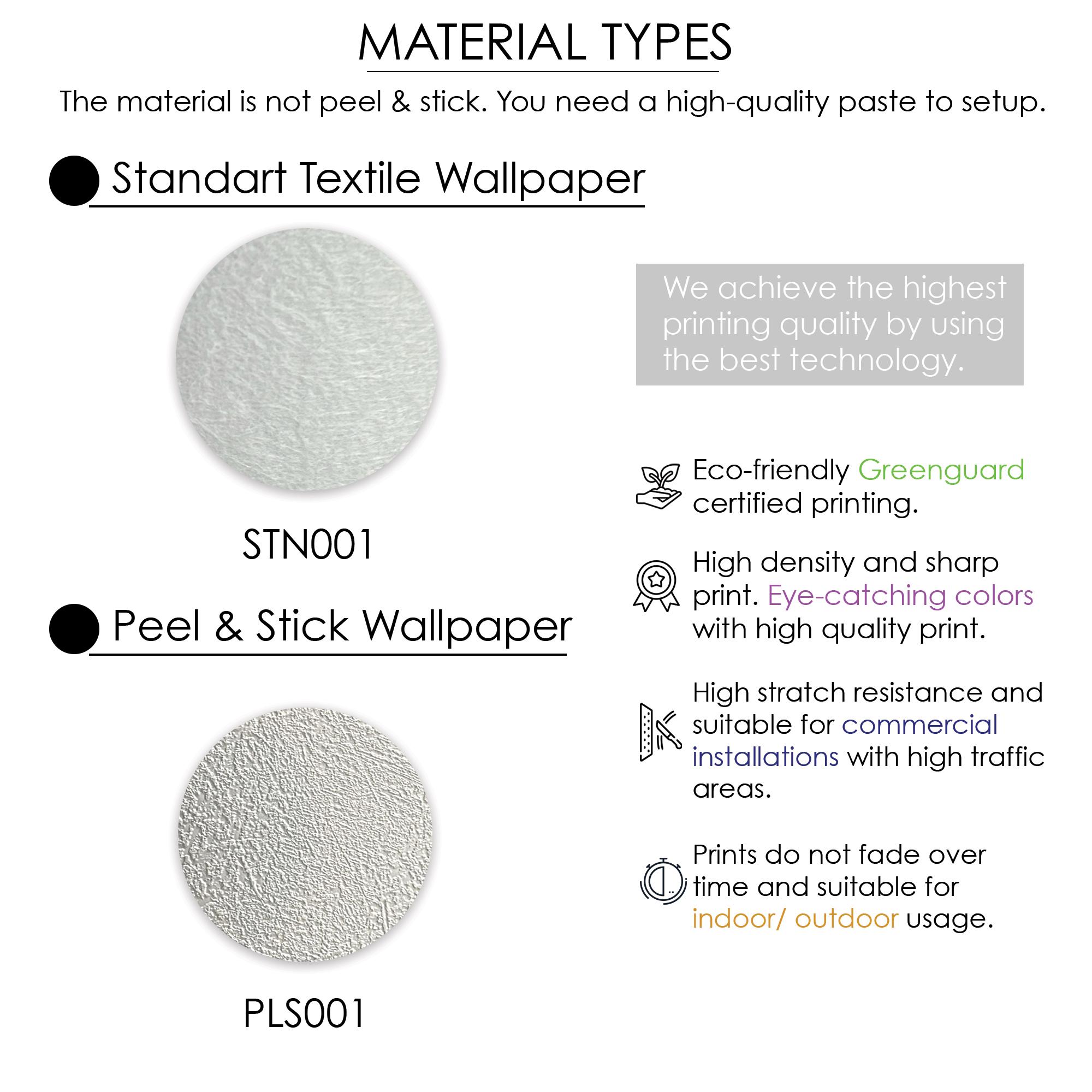 Istanbul Line Art Wallpaper | Custom Size Peel & Stick Wall Mural ...