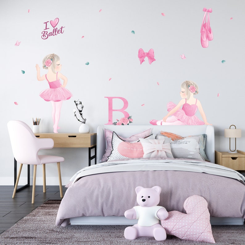 I Am Ballet Wall Decal, Pink Ballet Girls Room Decal, Nursery Decal ...