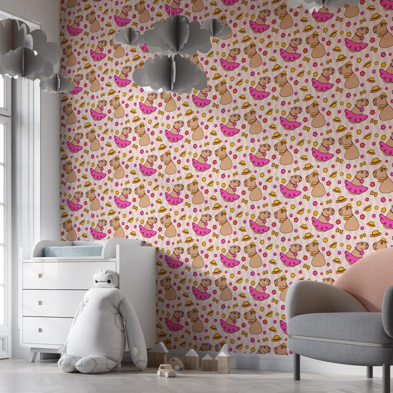 Kawaii Capybara Wallpaper - Etsy