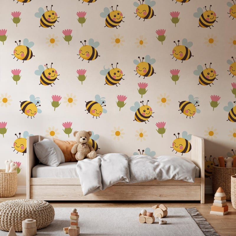 Bee Wallpaper - Etsy UK