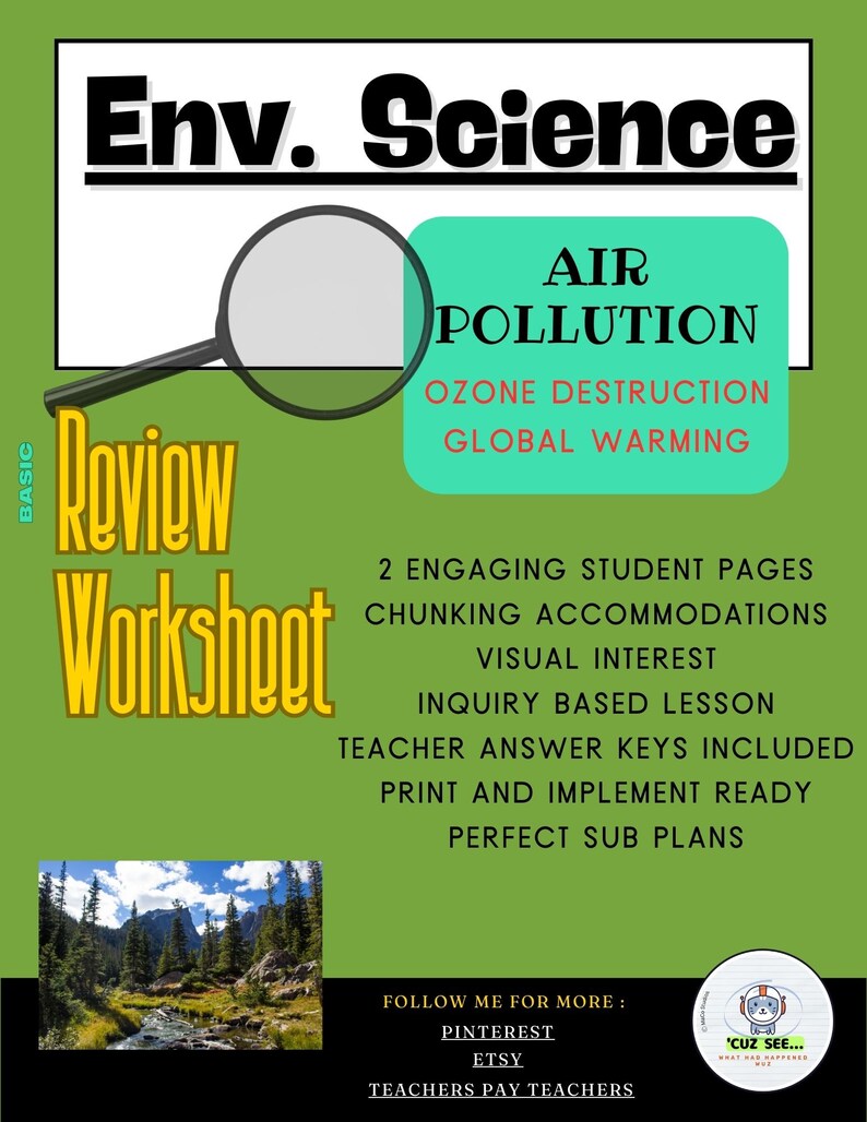 Env. Science/biology Atmosphere Pollution Ozone Destruction & Global ...