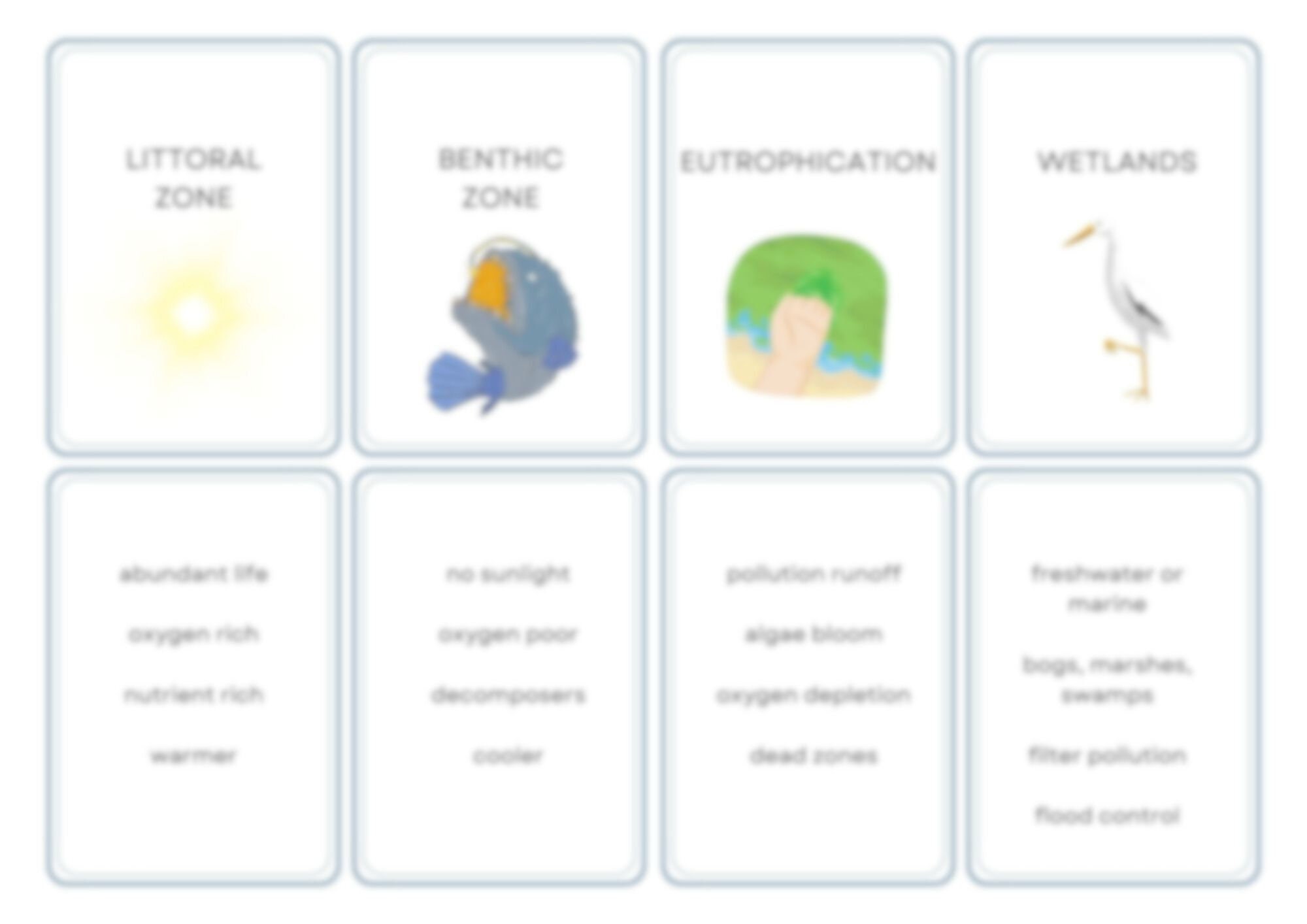 Ecosystems Aquatic and Terrestrial Biomes - Matching Vocabulary ...