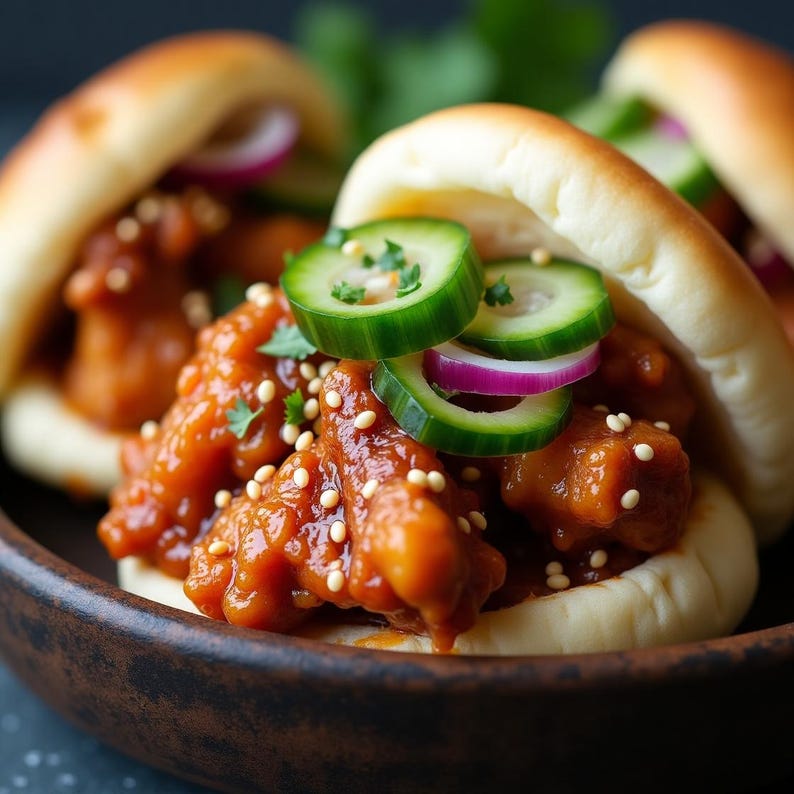 Korean Chicken Bao Recipe | Spicy & Sweet Street Food Favorite ...