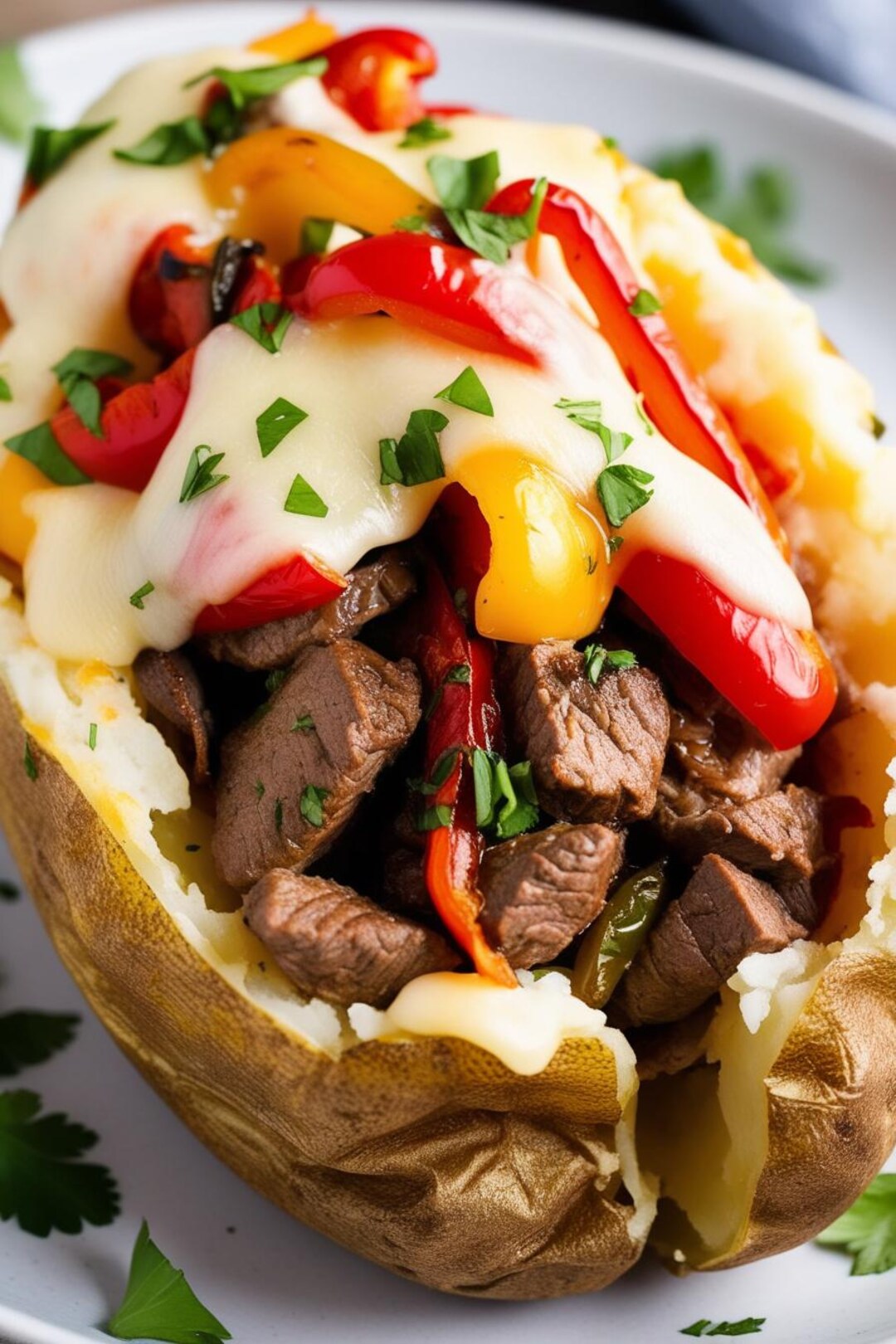 Philly Cheesesteak Baked Potato – the Ultimate Comfort Meal ...