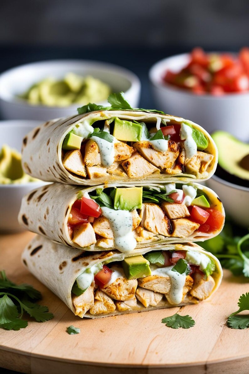 Chipotle Ranch Grilled Chicken Burrito Recipe | Spicy & Mexican Food ...