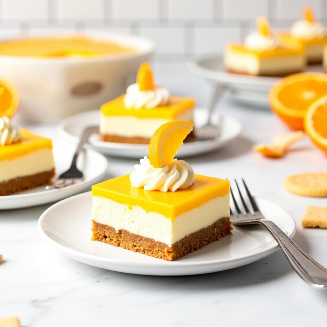 Orange Creamsicle Dream Bars – A No-bake Citrus Delight! | Printable ...