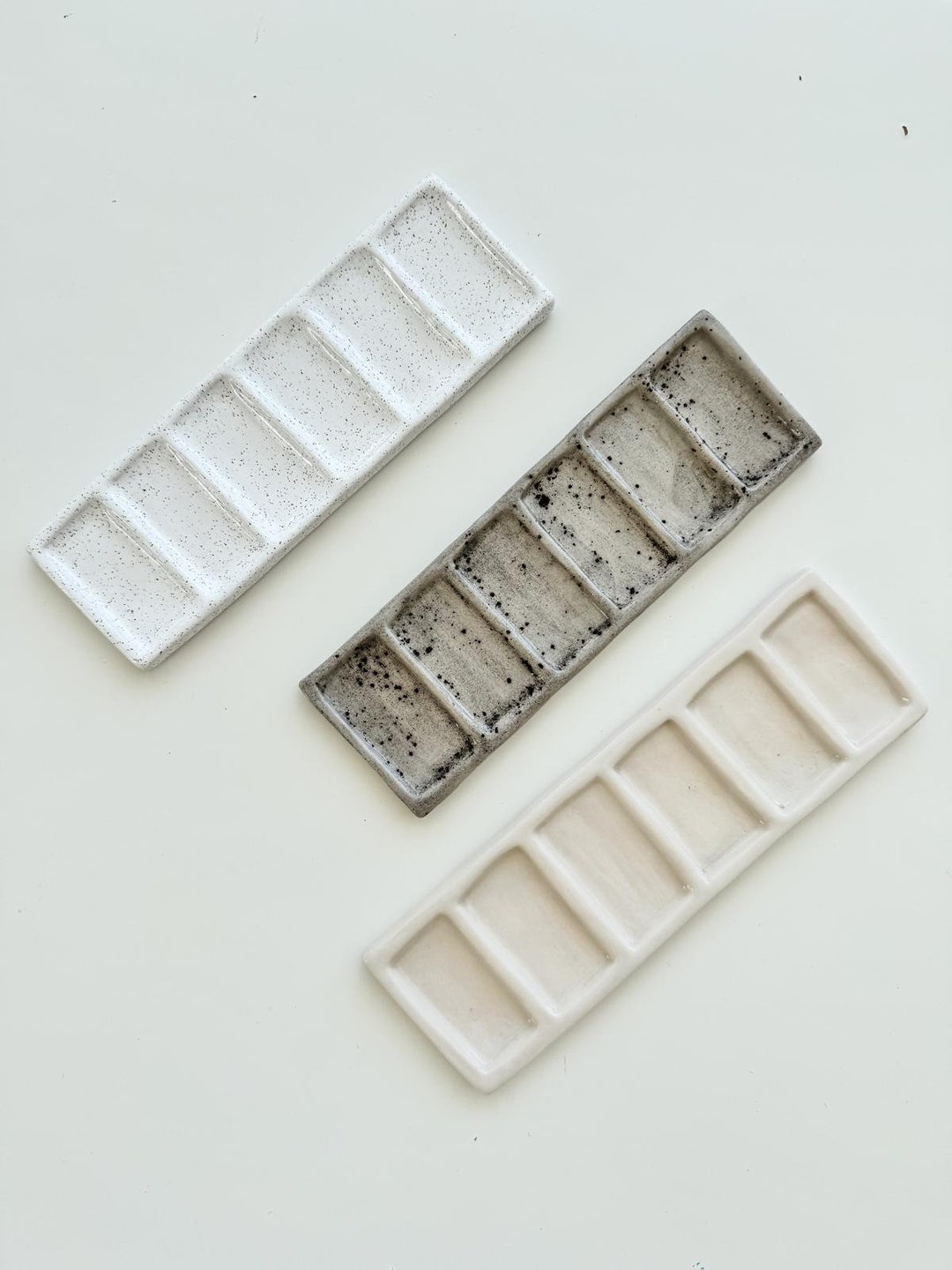 Ceramic Handmade Paint Palette, Durable Watercolor Mixing Surface ...