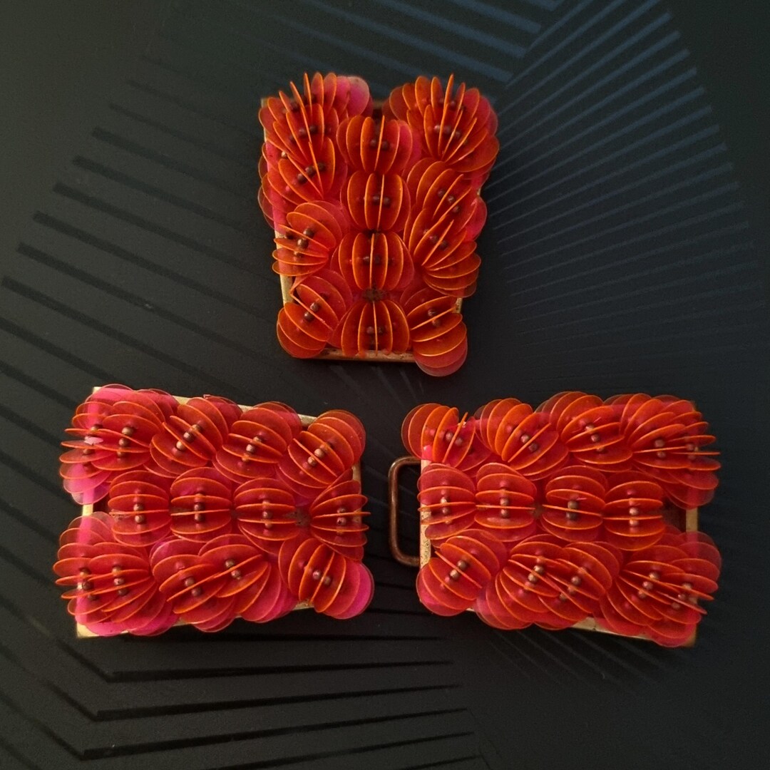 Lina Baretti for Elsa Schiaparelli Set Dress Clip & Belt Buckle, 1940 ...