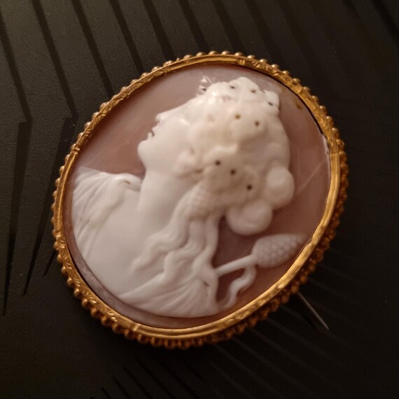 Antique Cameo Brooch on Shell, 19th Century, French W… - Gem