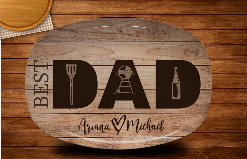 Platter Ceramic DAD Platterbest Dad Platterfathers Day - Etsy