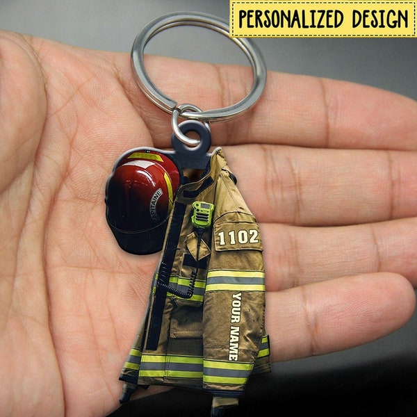 Firefighter Armor Keychain - Etsy