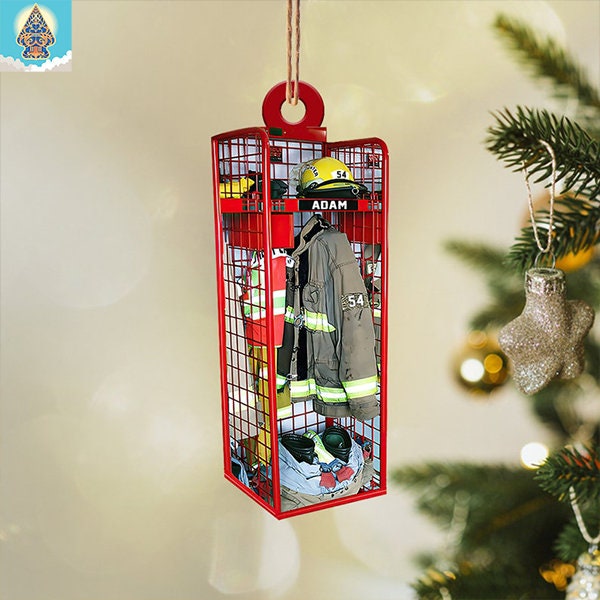 Firefighter Ornament - Etsy