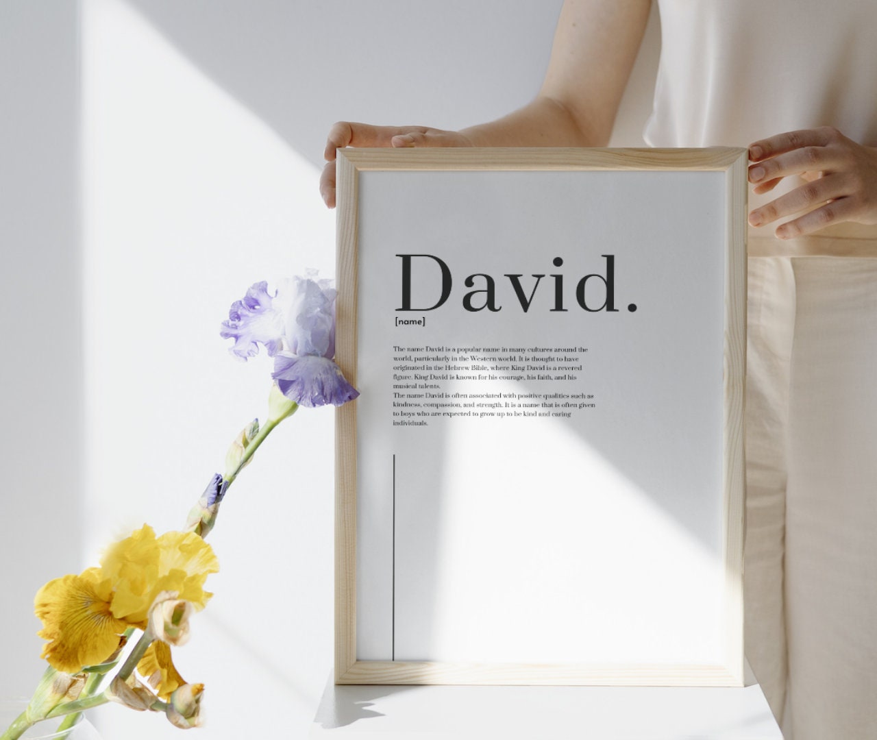 Personalized Name Definition Wall Art, Printable Wall Art Gift ...