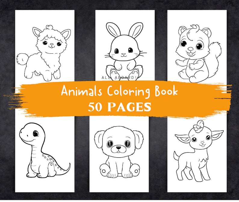 Animals Coloring Book Coloring Pages Coloring Pages for Kids Printable ...
