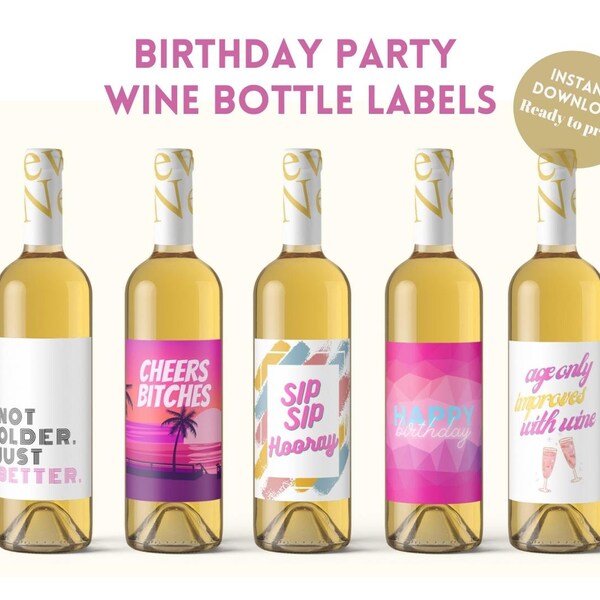 Printable Wine Label - Etsy