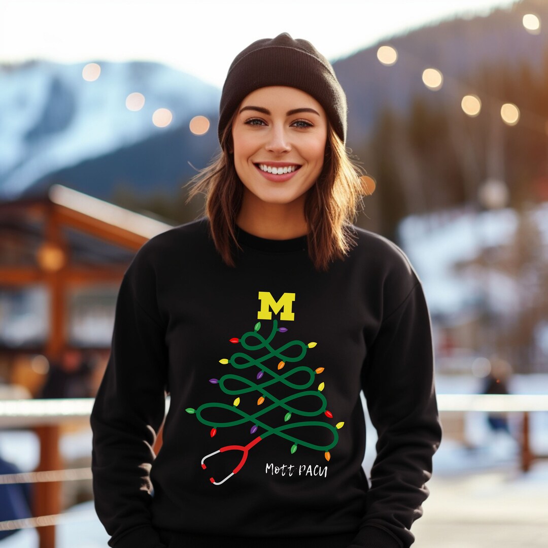 Mott PACU Christmas Tree Sweatshirt - Etsy