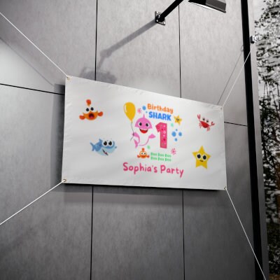 Baby Shark Birthday Plastic Yard Sign Custom Baby Shark - Etsy