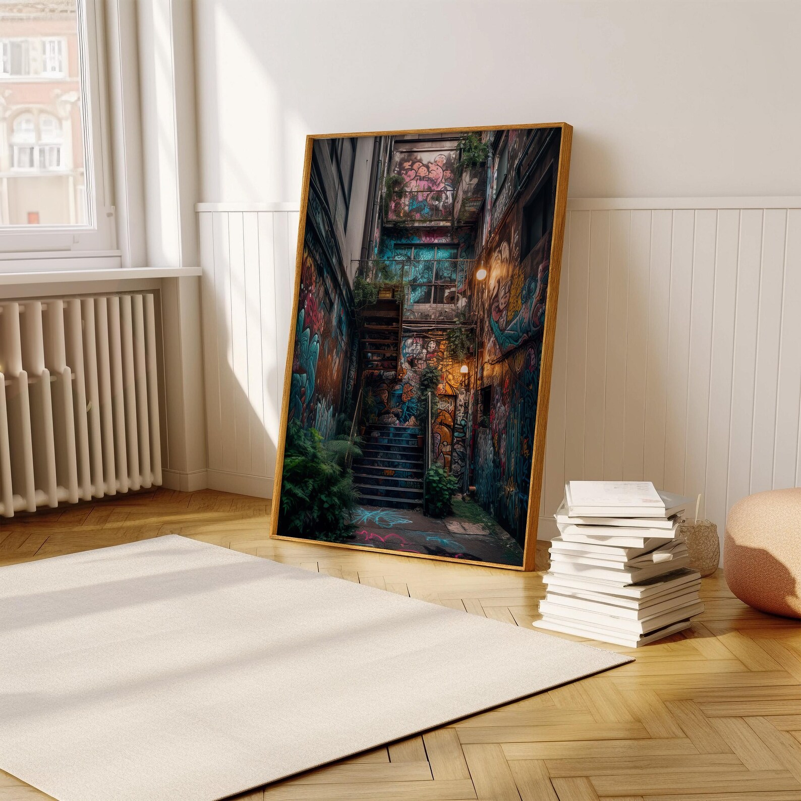 Street Art Graffiti Alley Digital Print Street Art Wall Decor Urban Art ...