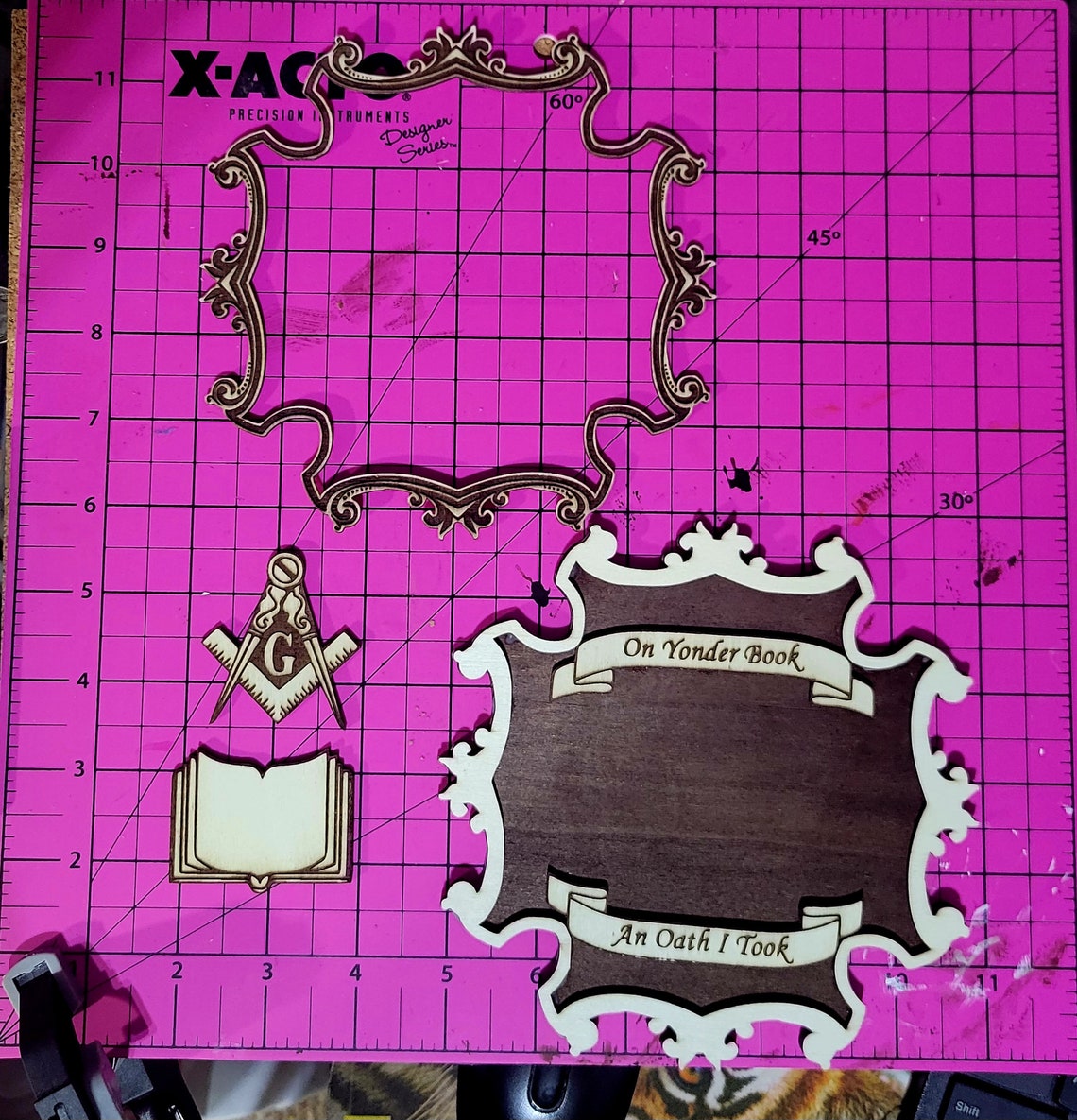 SVG File Masonic Plaque Laser Cut - Etsy