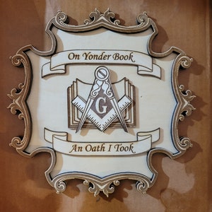 Masonic Plaque Laser Cut File XCS - Etsy