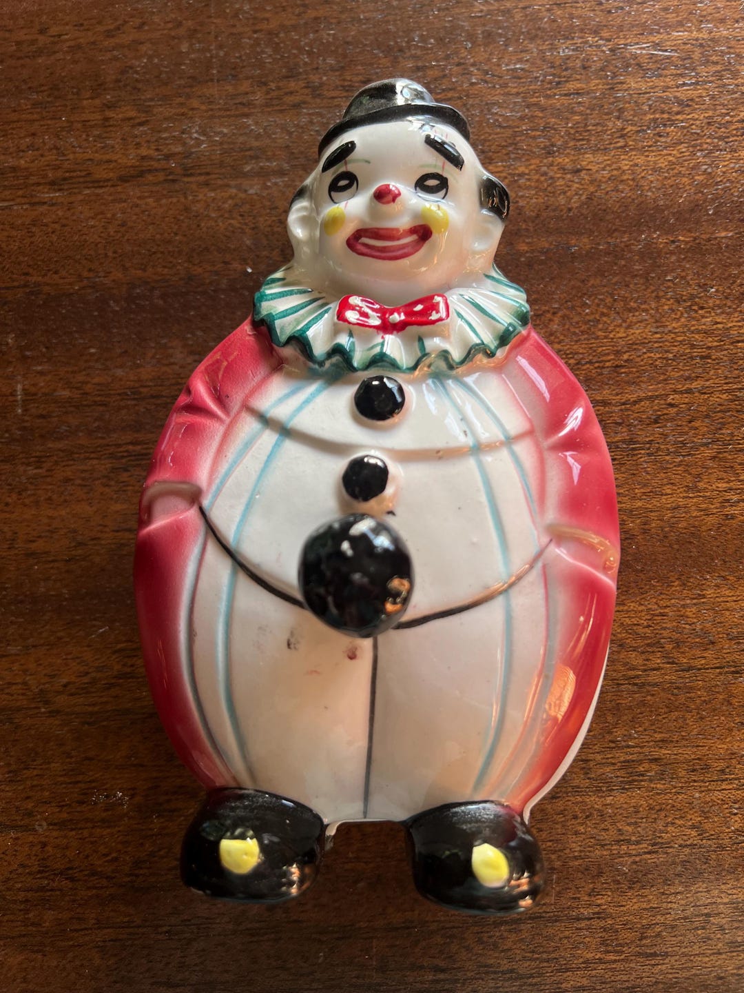 Vintage Unique Porcelain Pierrot Clown Gum Saver Trinket Dish - Ashtray ...