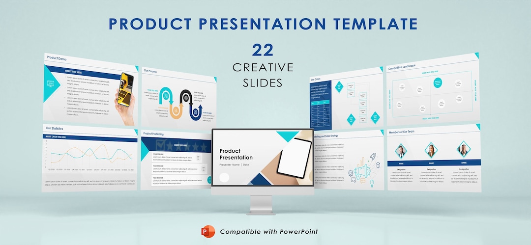 Product Presentation Powerpoint Template, Product Introduction ...