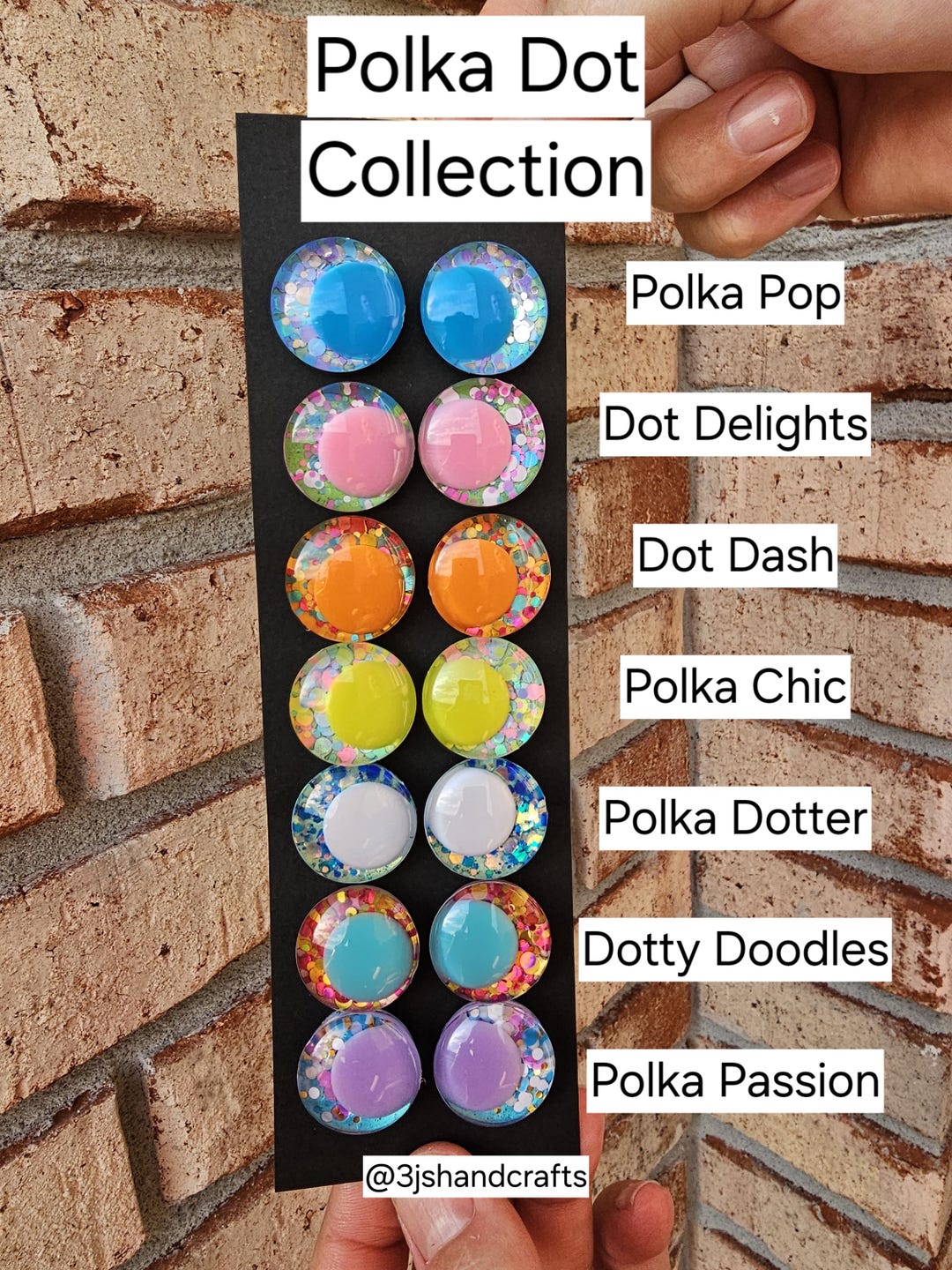 Bundle and Save Polka Dot Collection Handpainted Glitter Sinker ...