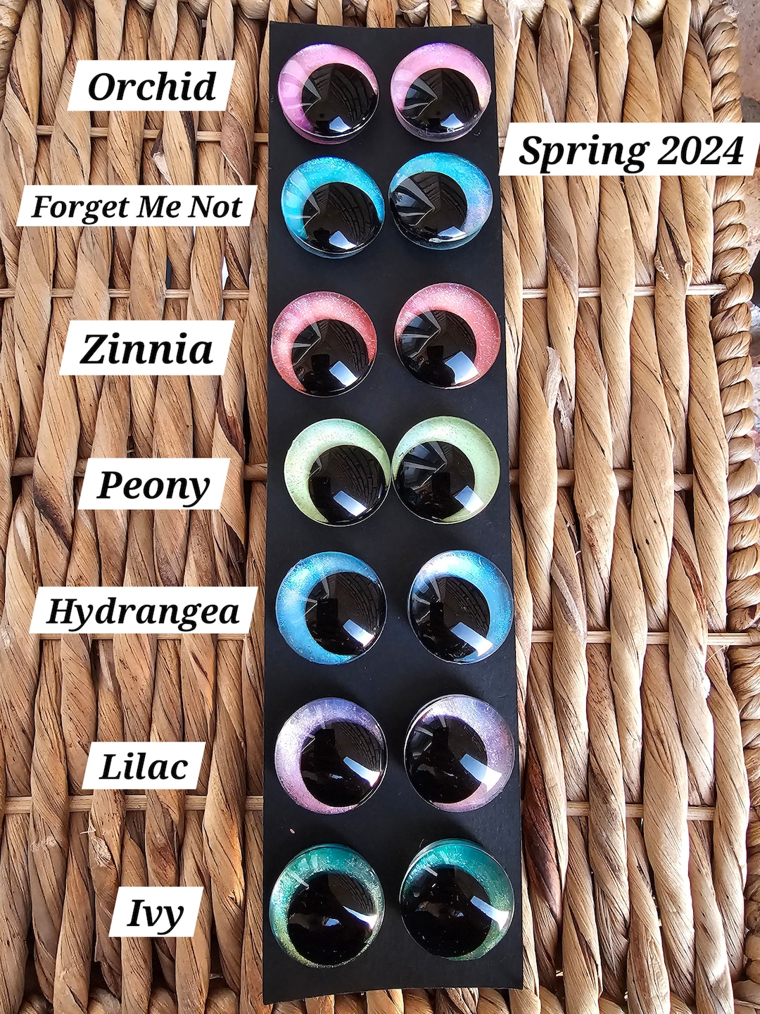 Spring 2024 Handpainted Glitter Sinker Recessed Safety Eyes Amigurumi ...