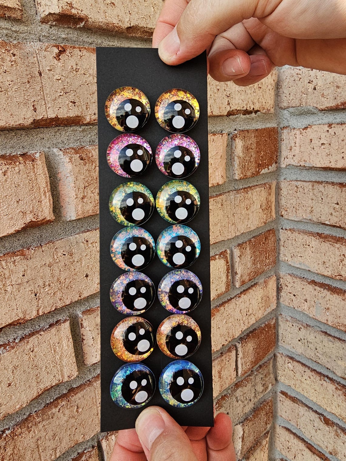 Individual Pairs of Eyes From Radiant Rocks. I Item is 2 Eyes and Backs ...