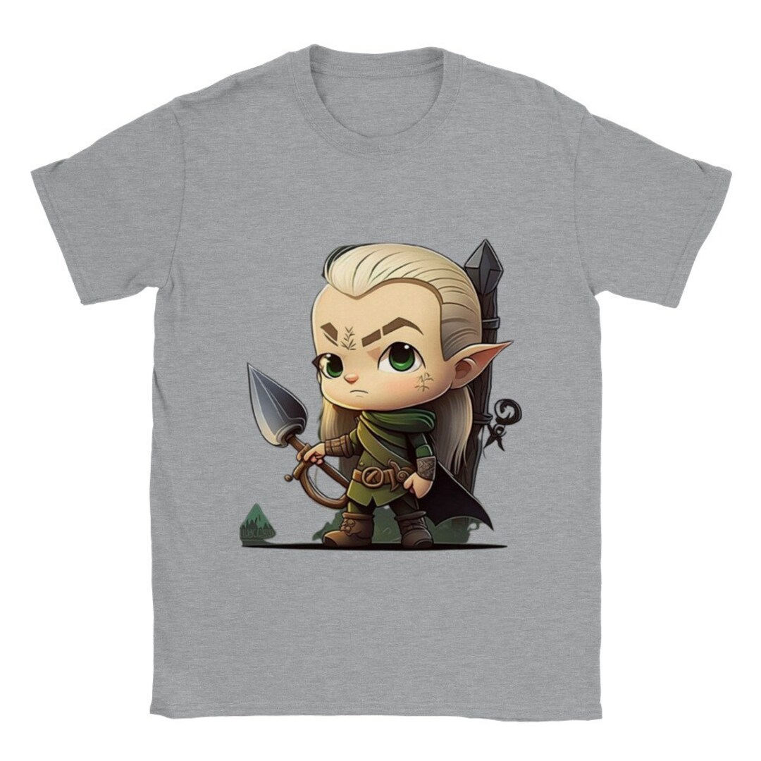 Lord of the Rings Cute Legolas Cartoon T-shirt - Etsy