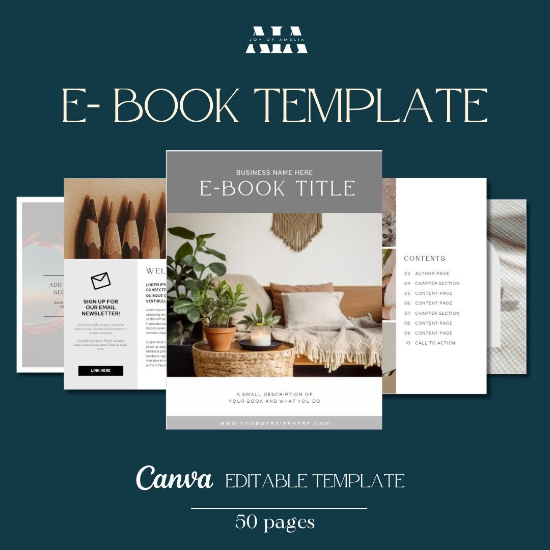 Ebook Template Canva Editable Workbook Template for Coaches - Etsy