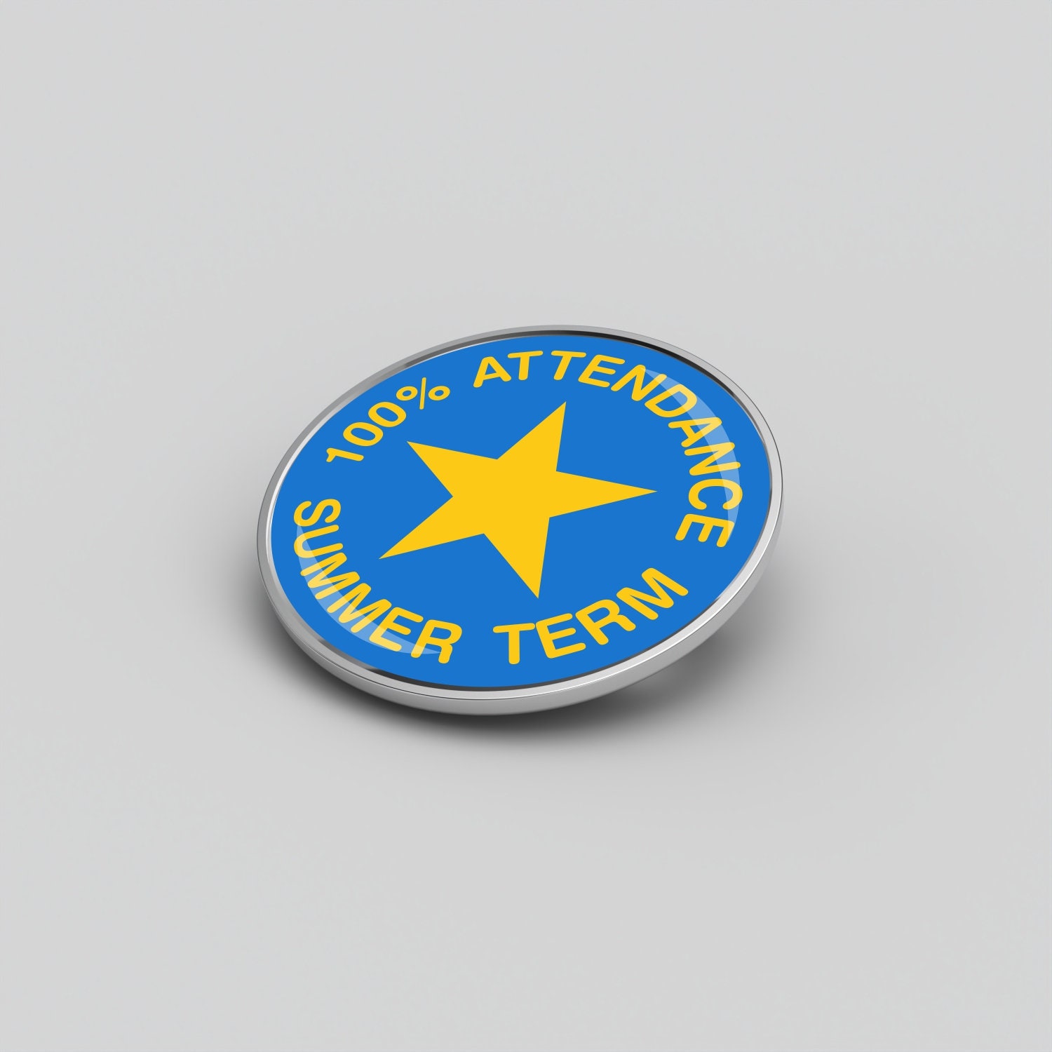 School Badges Packs of 6, 100% Attendance Badge, Annual Attendance ...