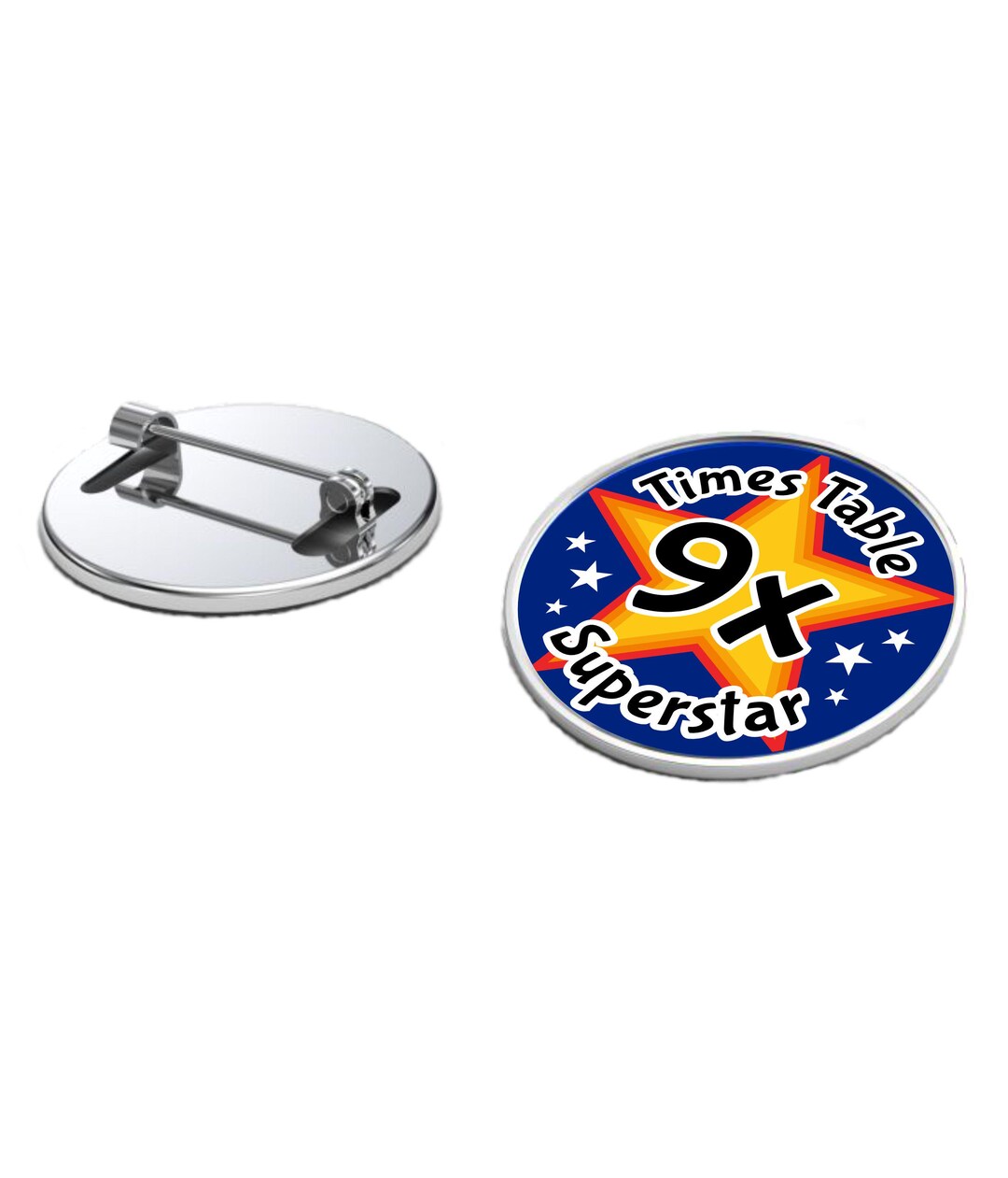 9 Times Table Superstar Badges, Math Award (pack of 6) - Etsy