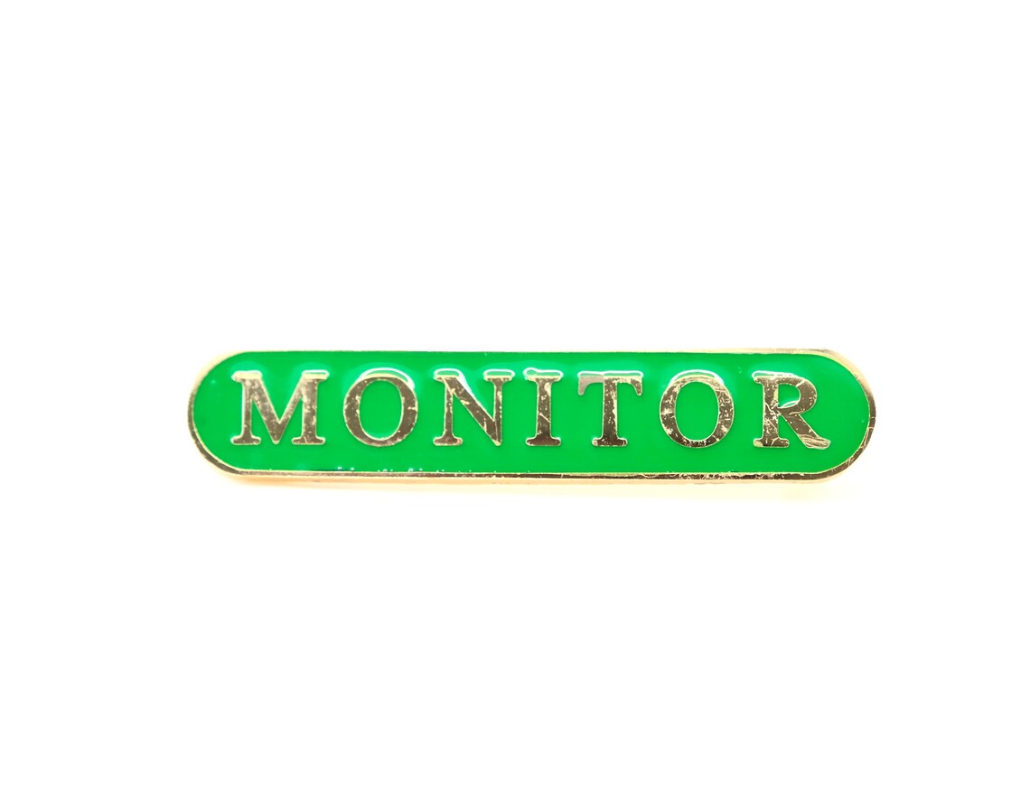 School Monitor Metal Bar Badges, Pupil Badges - Pack of 4 - Etsy