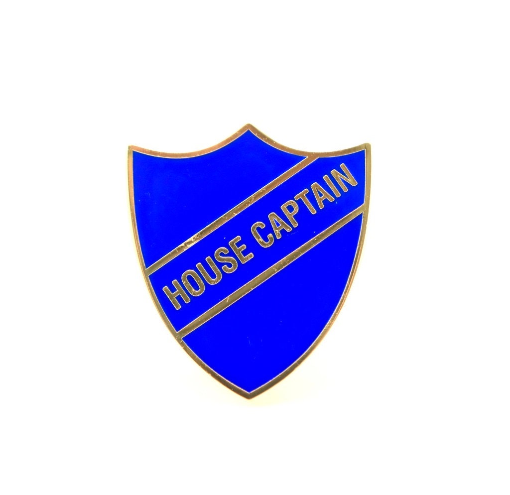 House Captain Shield Badges Packs of 4, School Badges, Metal Shield ...