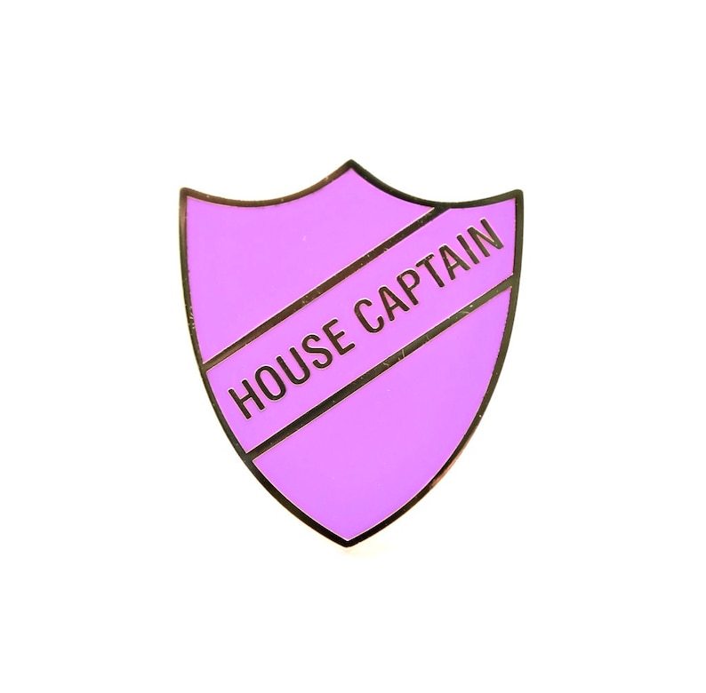 House Captain Shield Badges Packs of 4, School Badges, Metal Shield ...