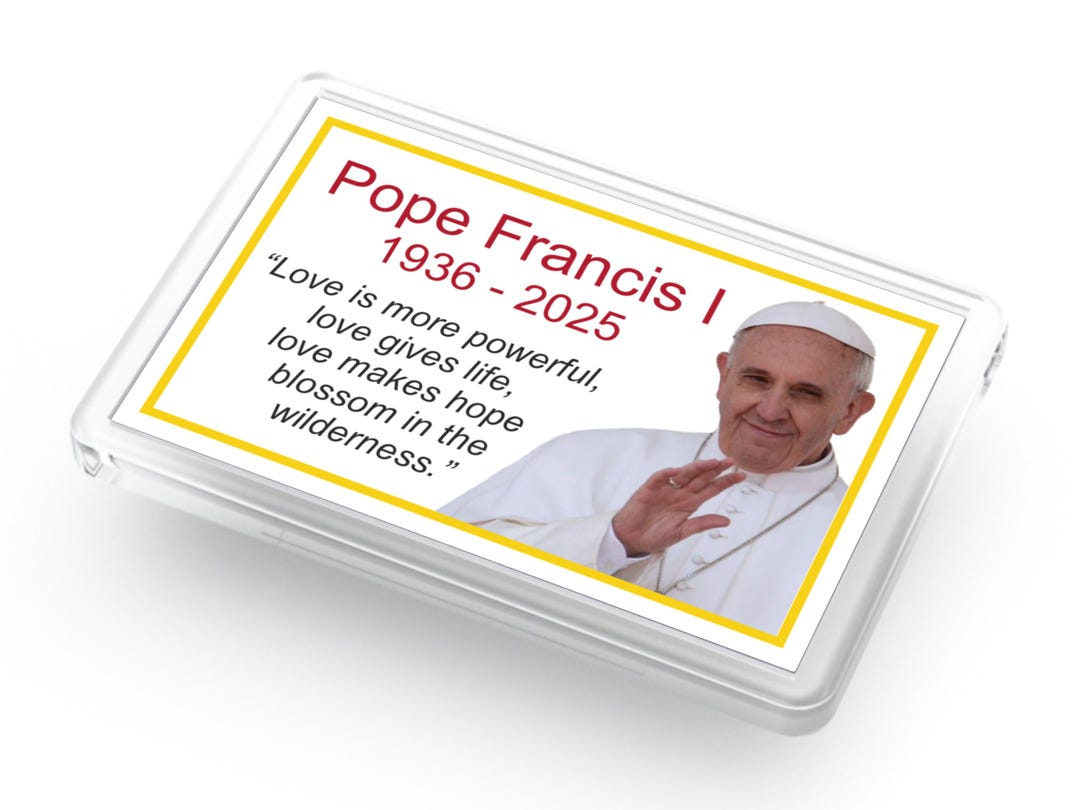 Pope Francis I Commemorative Fridge Magnet, Christian Gift - Etsy