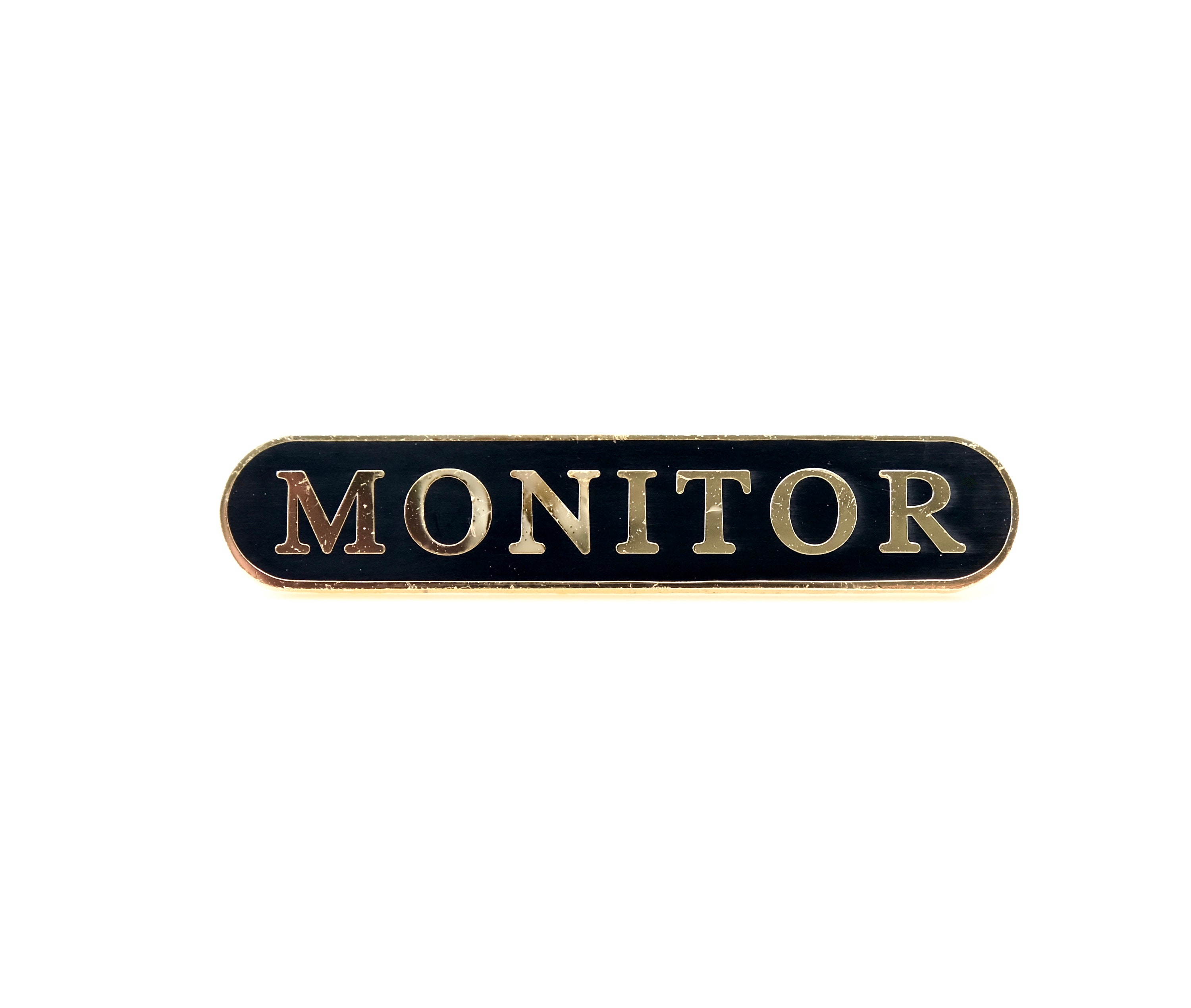 School Monitor Bar Badges Packs of 4, School Badges, Metal Bar Badges ...