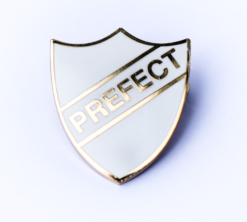 School Prefect Metal Shield Badges, Resin Inlay (packs of 4) - Etsy