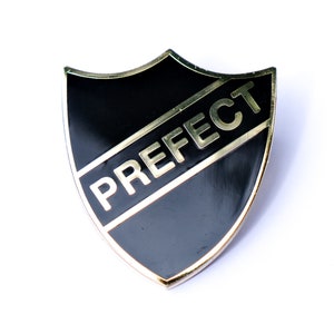 Prefect Shield Badges Packs of 4, School Badges, Metal Shield Badges ...