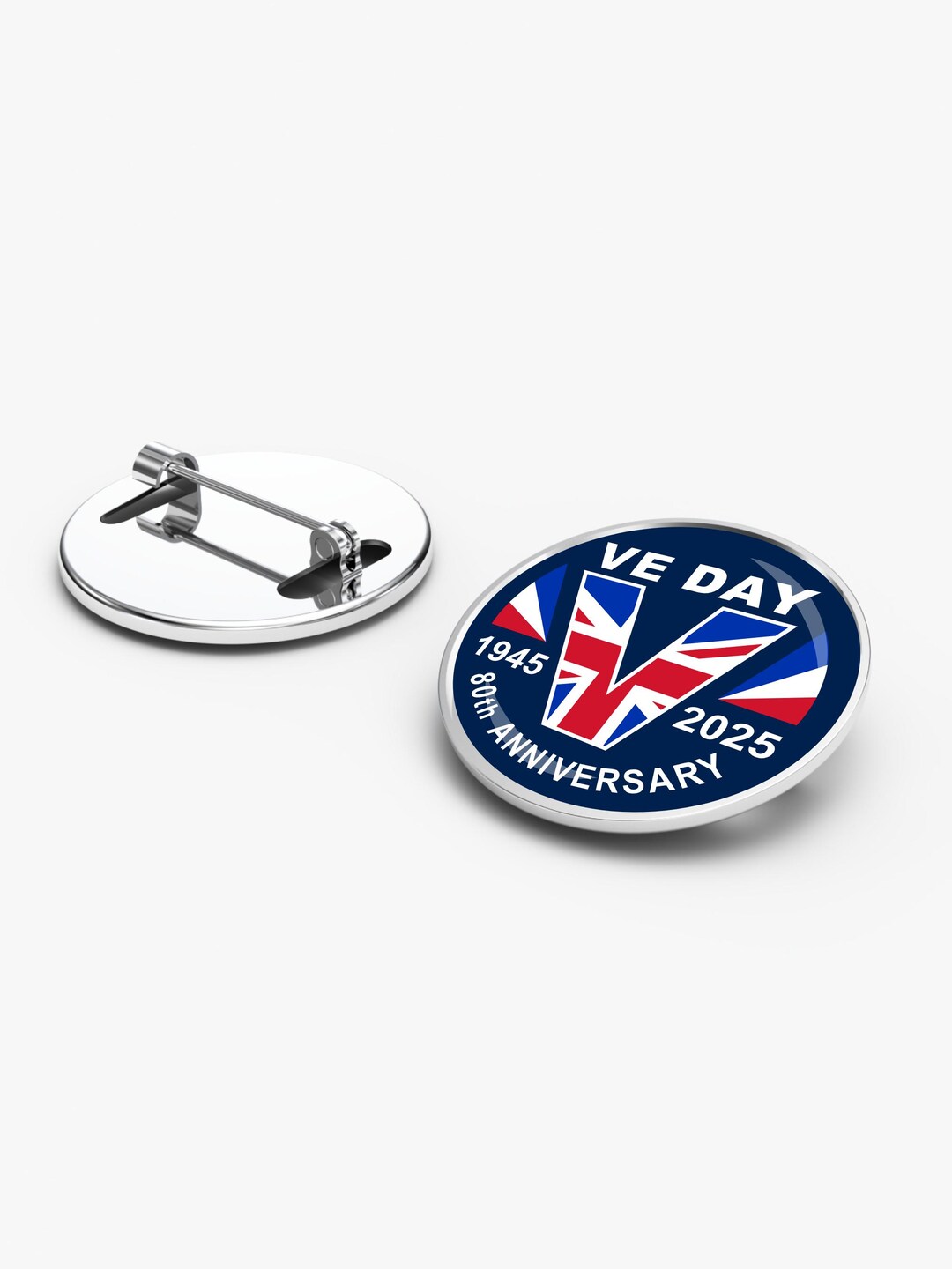 VE Day 80th Anniversary Badges, British Design (pack of 6) - Etsy