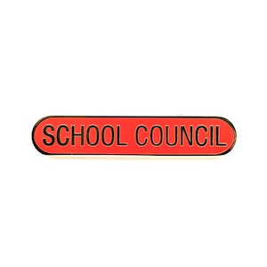 School Council Bar Badges Packs of 4, School Badges, Metal Bar Badges ...