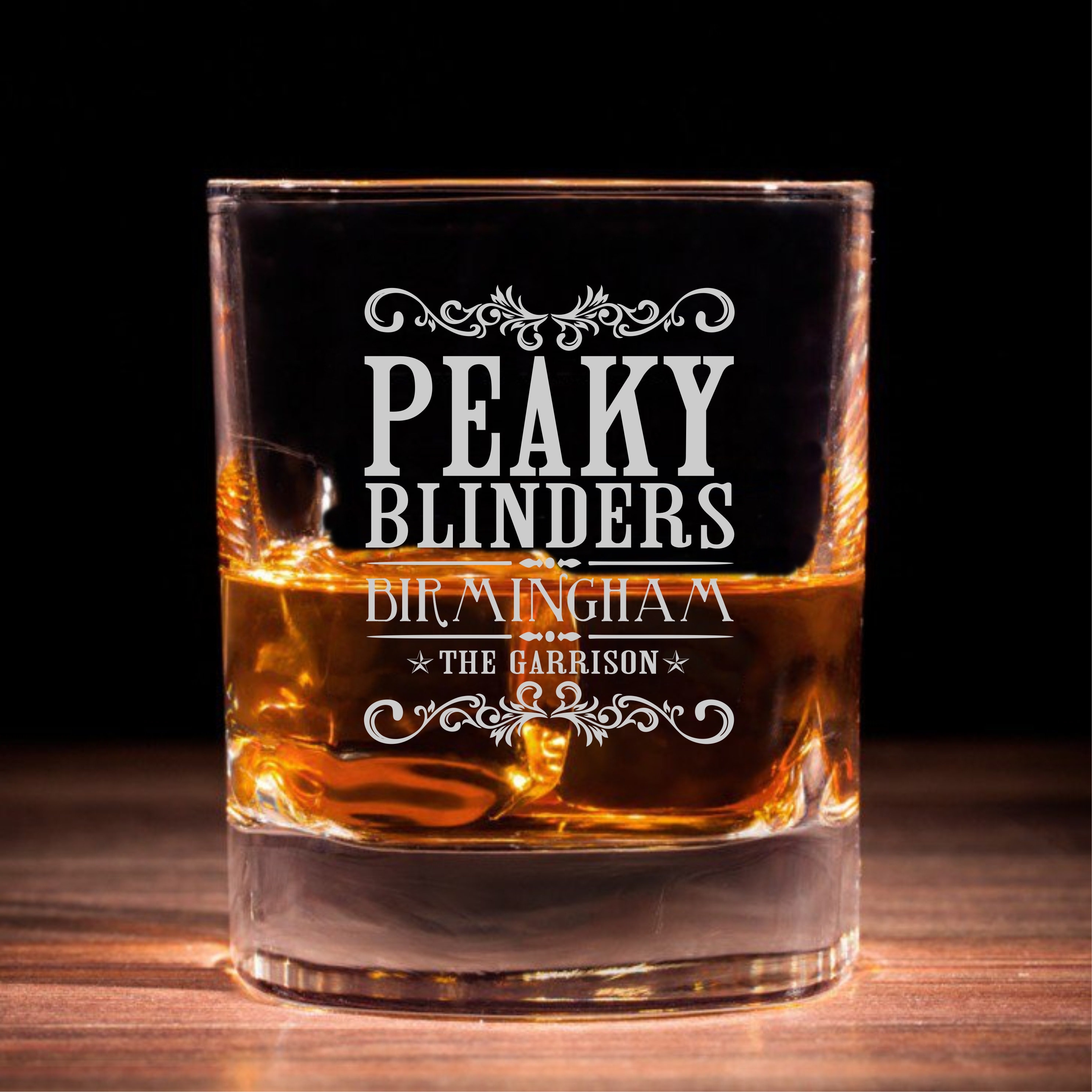Peaky Blinders Inspired Whiskey Glass, Peaky Whiskey Glass, Whiskey ...