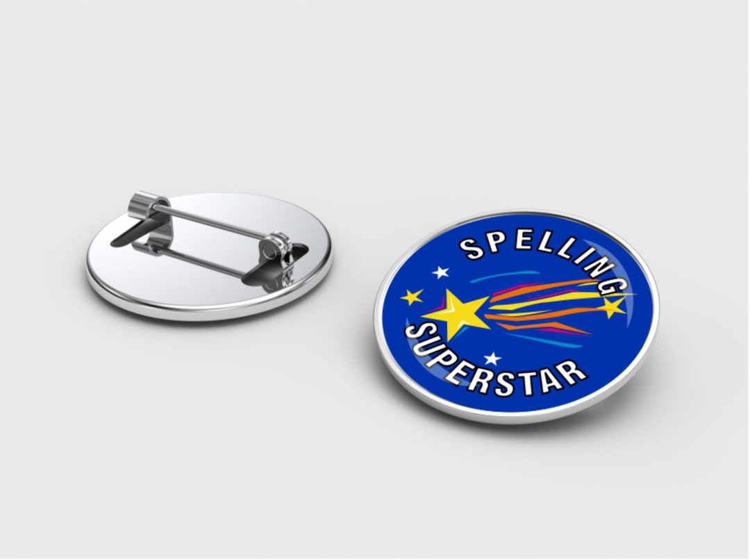 Spelling Superstar Badges, Pupil Achievement Award (pack of 6) - Etsy