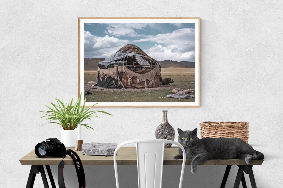 Digital Download Abandoned Yurt Printable Photo, Kyrgyz Mountains ...