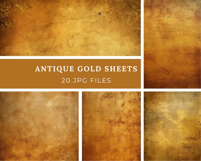 Gold Digital Paper Scrapbook Paper Gold Foil Digital Paper - Etsy