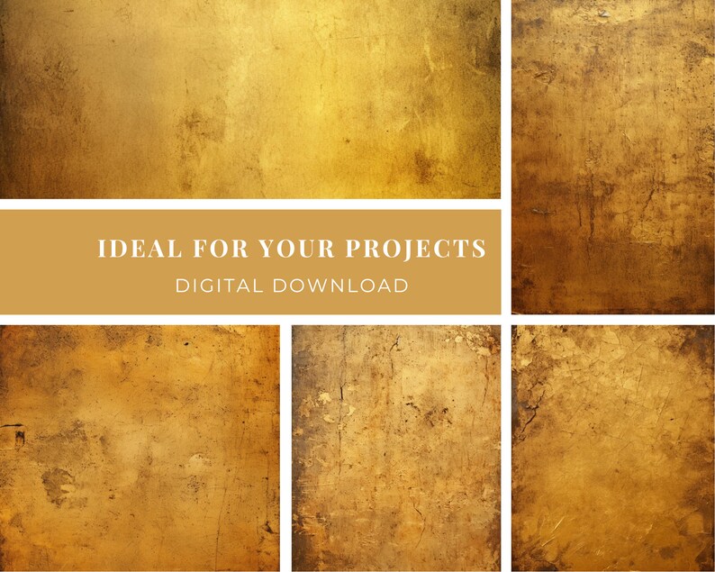 Gold Digital Paper Scrapbook Paper Gold Foil Digital Paper - Etsy